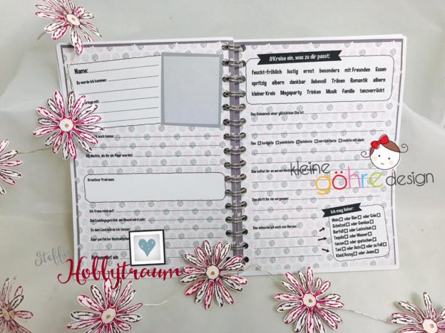 digitale Vorlage "Freundebücher" - kleine göhr.e design