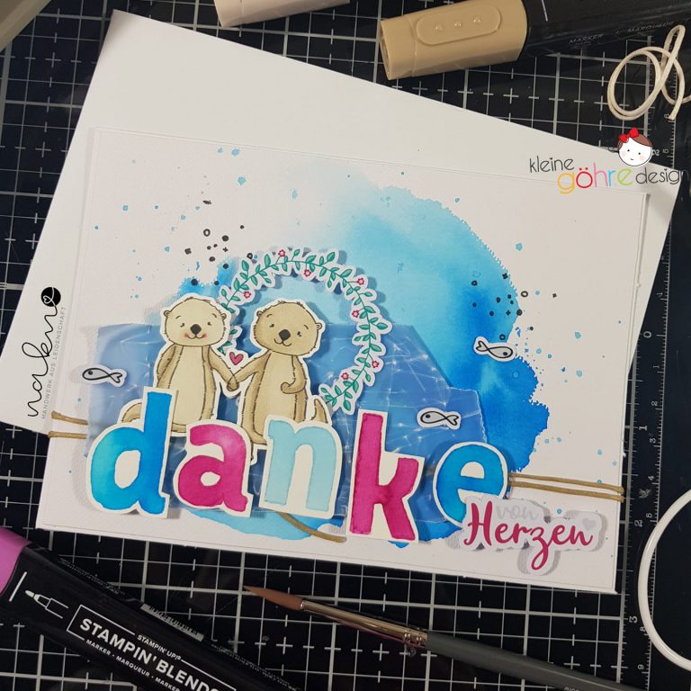 Plotterdatei „Einfach mal Danke sagen" + Papiere - kleine göhr.e design