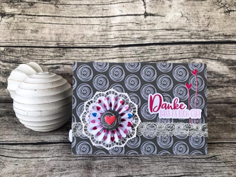 Plotterdatei „Einfach mal Danke sagen" + Papiere - kleine göhr.e design