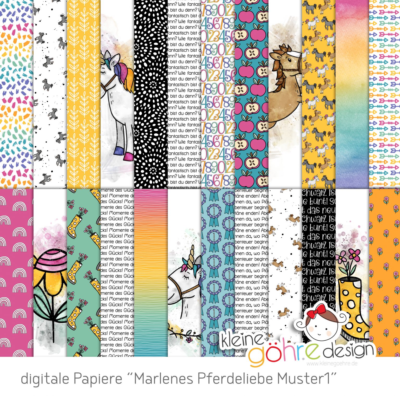 Plotterdatei "Marlenes Pferdeliebe" - kleine göhr.e design