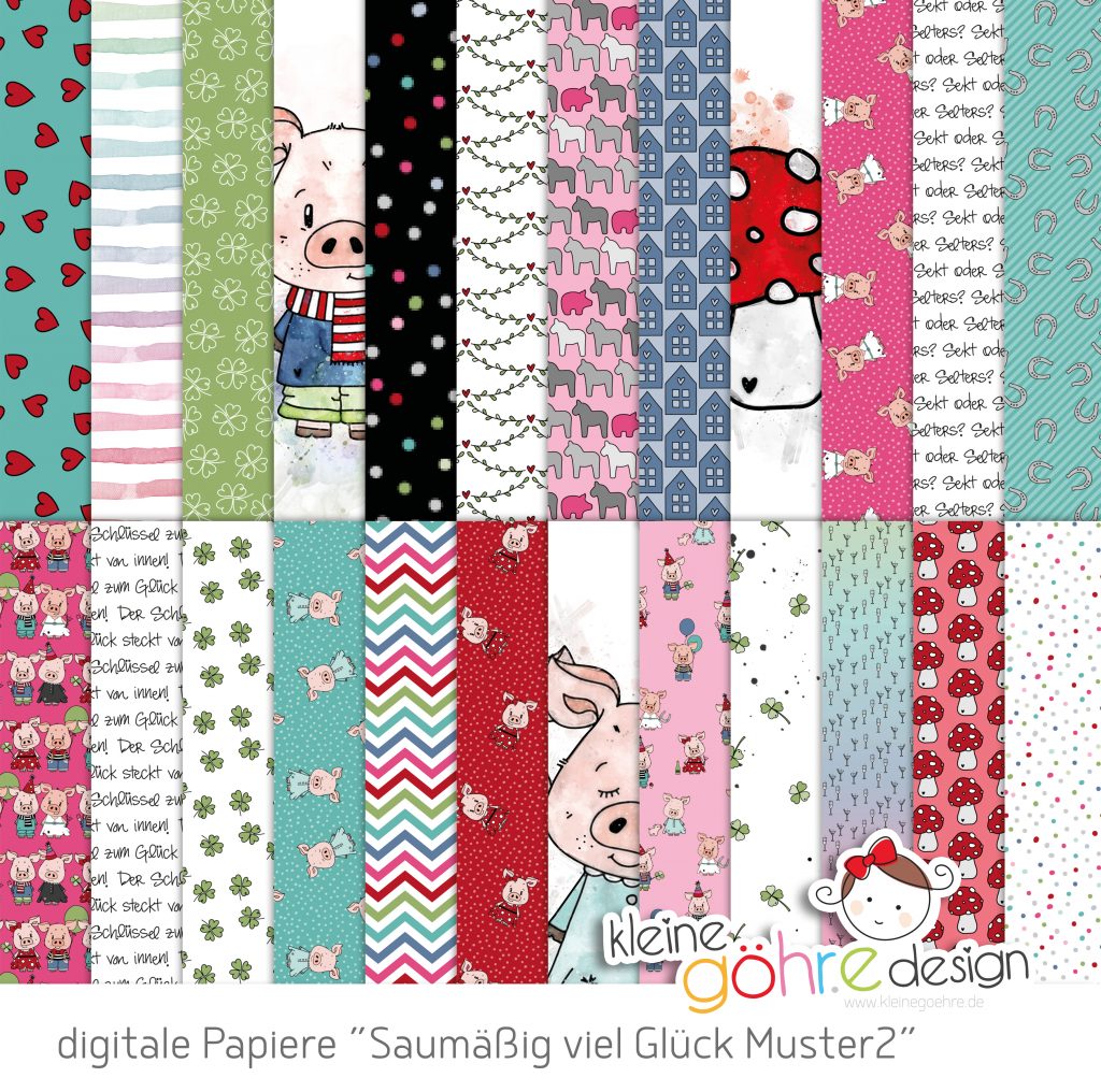 Plotterdatei "Saumäßig viel Glück" - kleine göhr.e design