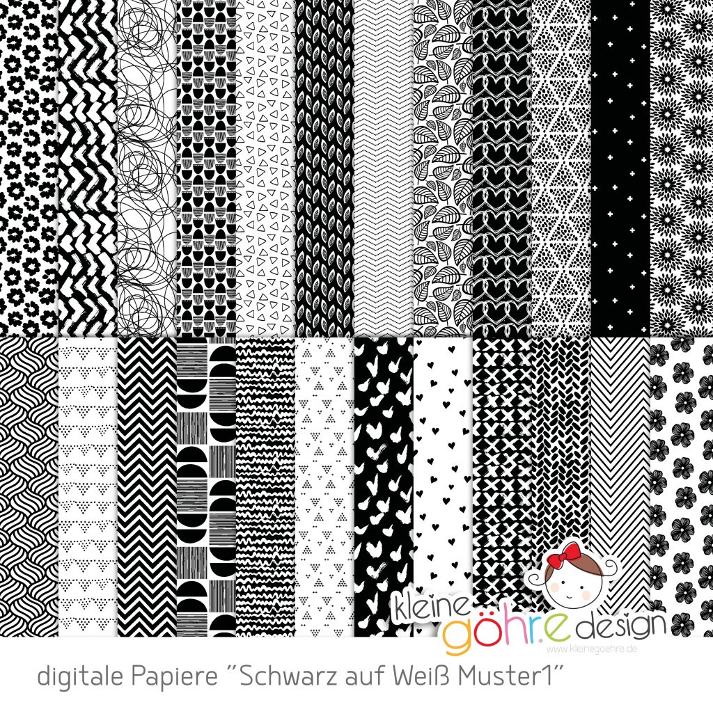 Plotterdatei "Schwarz auf Weiß" - kleine göhr.e design