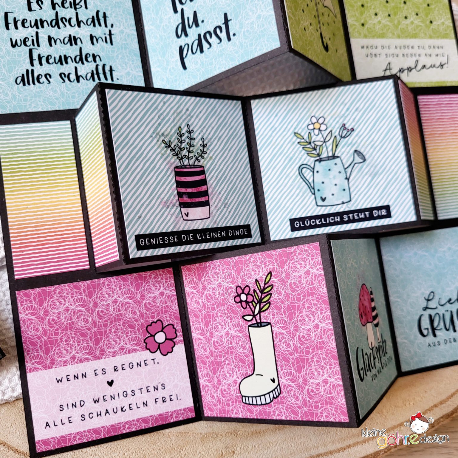 Freebie "Zickzack-Karte" - kleine göhr.e design