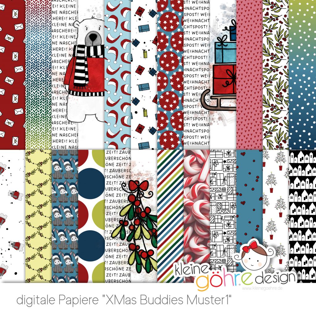 Plotterdatei "XMas Buddies" - kleine göhr.e design