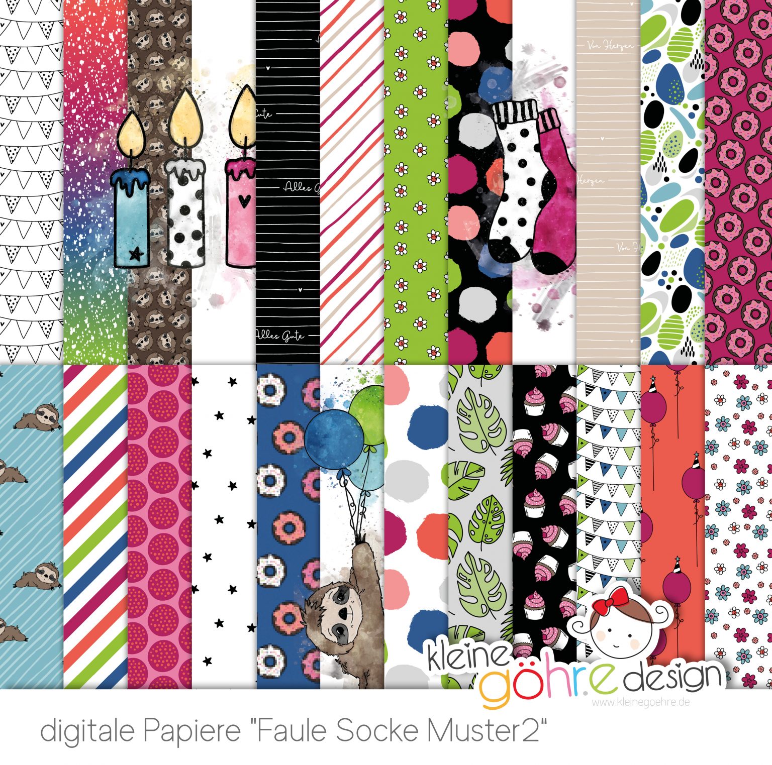 Plotterdatei "Faule Socke" - kleine göhr.e design