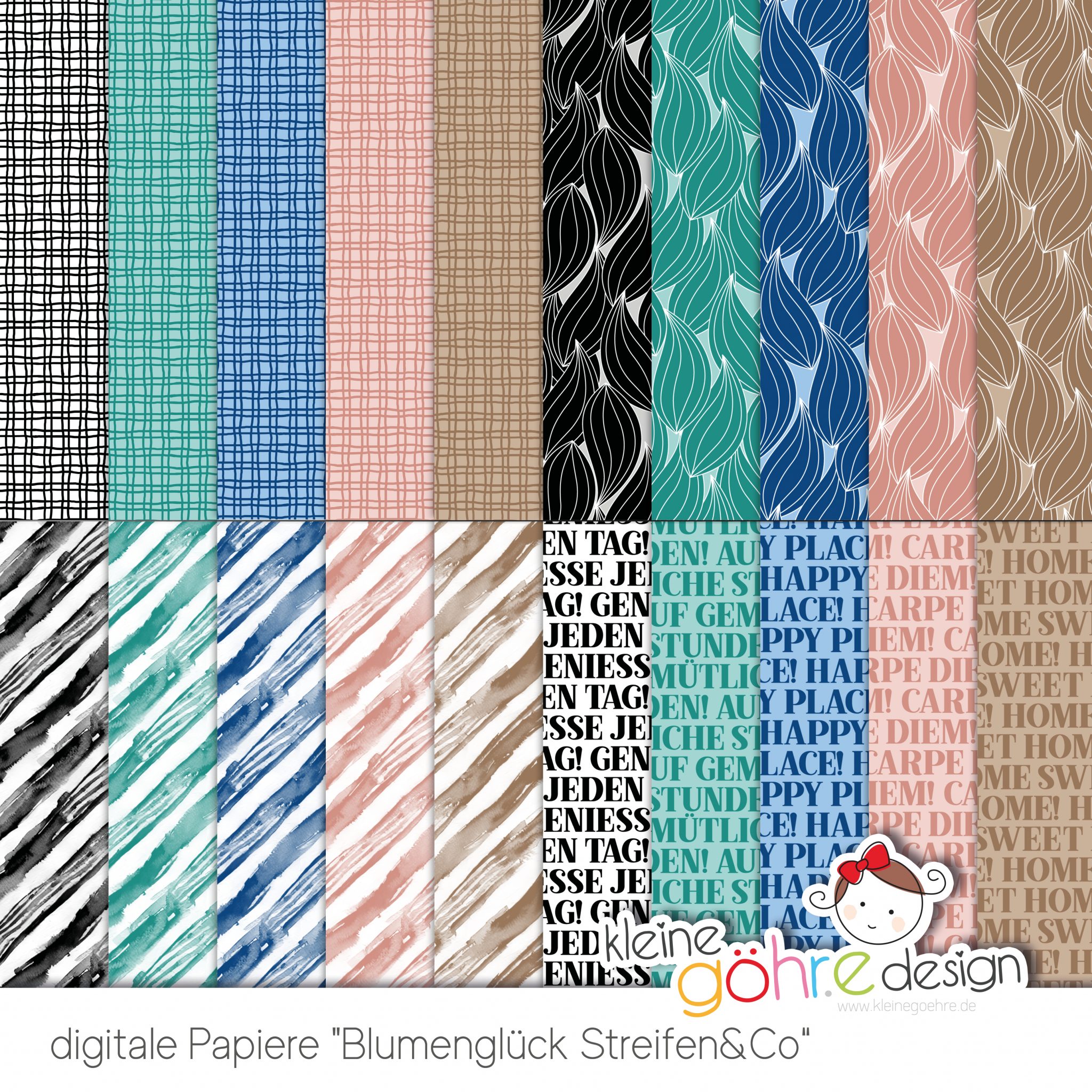 Plotterdatei "Blumenglück" - kleine göhr.e design