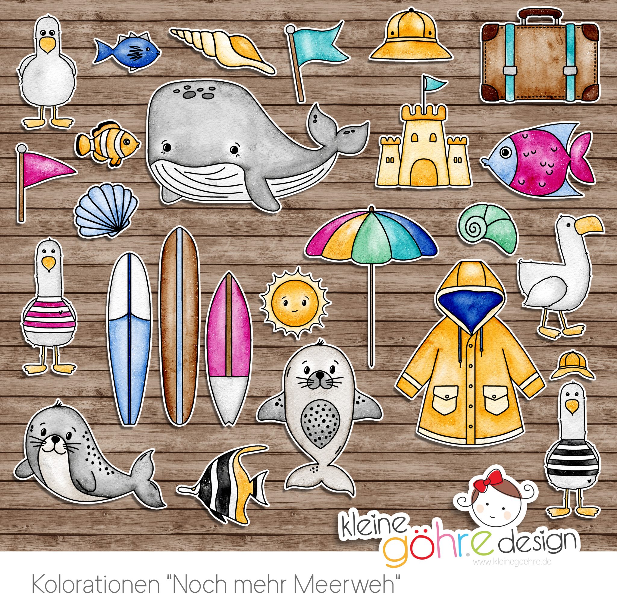 Plotterdatei "Noch mehr Meerweh" - kleine göhr.e design