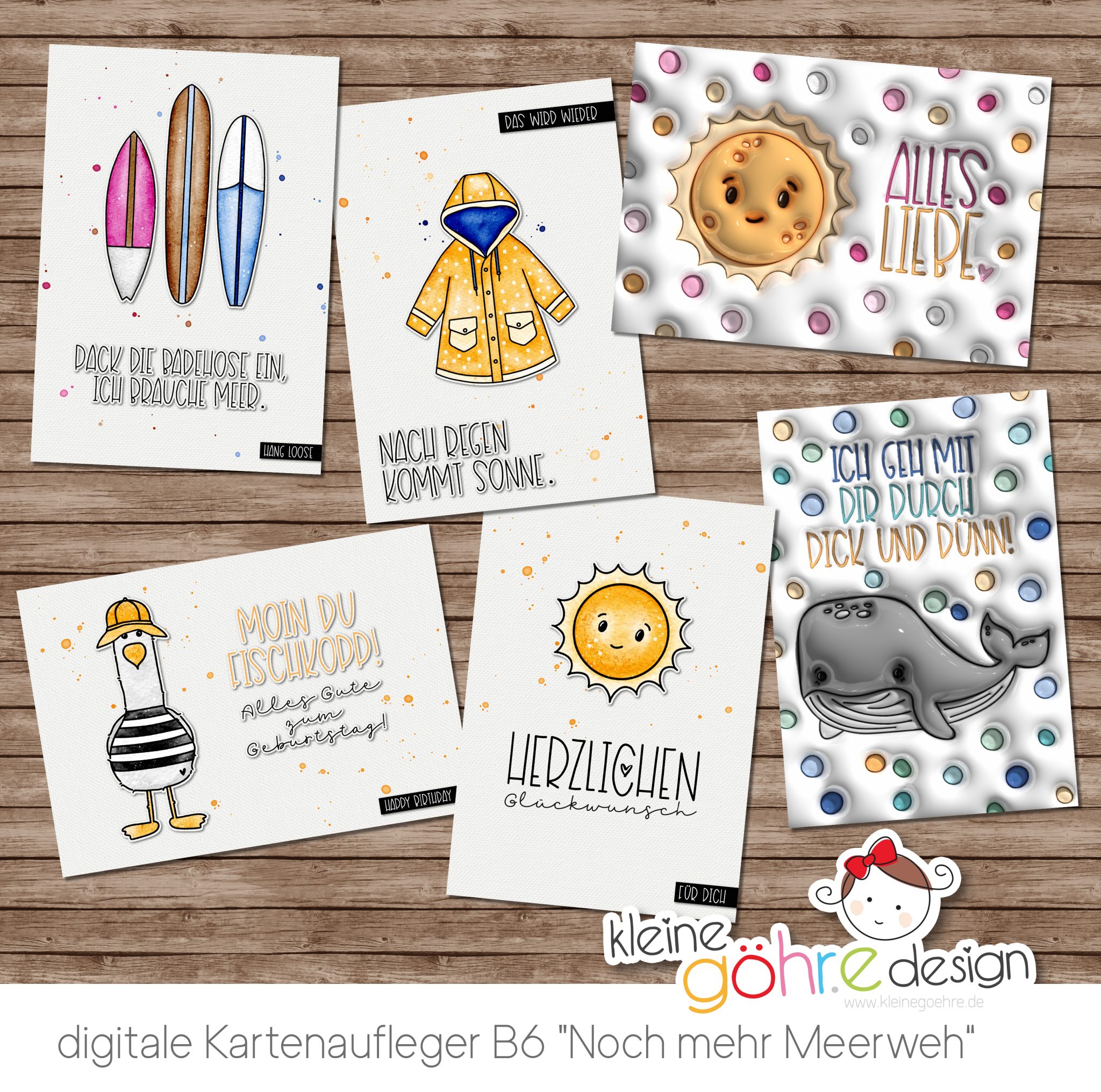 Plotterdatei "Noch mehr Meerweh" - kleine göhr.e design